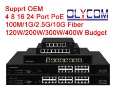 10/100/1000Mbps 12V 30W POE Splitter DC12V/24V Saída