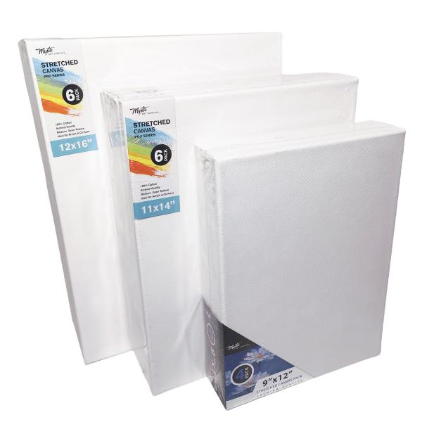 Quality Custom Size 280g Cotton Stretched Canvas Lienzos Para Pintar Canvases For Painting for sale