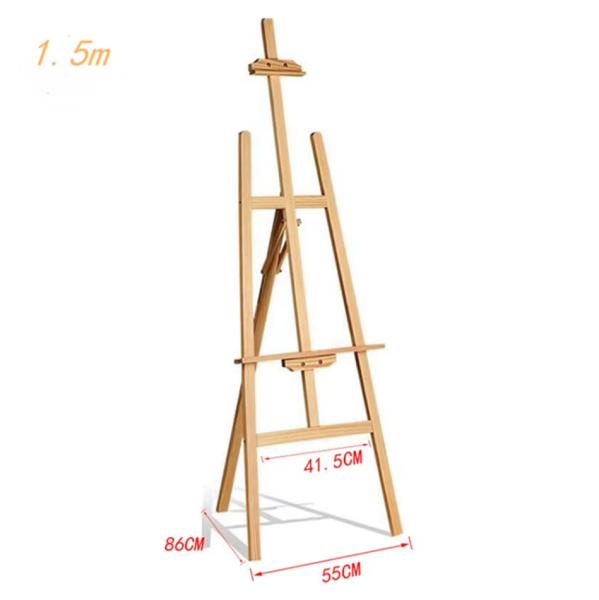 Quality Foldable Tripod Wooden Display Easel 120cm 145cm 175cm Art Easel Stand FSC for sale