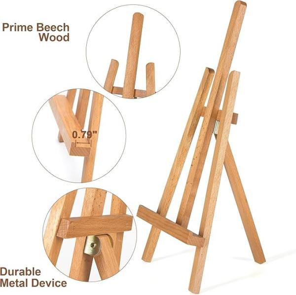 Quality Foldable Tripod Wooden Display Easel 120cm 145cm 175cm Art Easel Stand FSC for sale