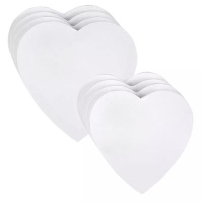 China Wall Decor Blank Stretched Canvas For Oil Painting Heart Shaped DIY Romantic Type for sale