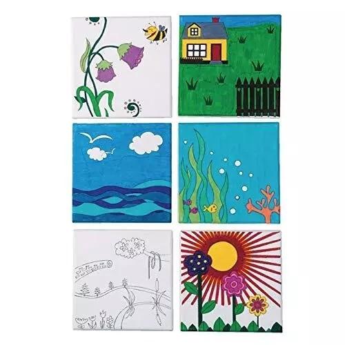Quality Beginner Friendly Pre Drawn Art Canvas Oil Painting Set Landscape Style for Kids for sale