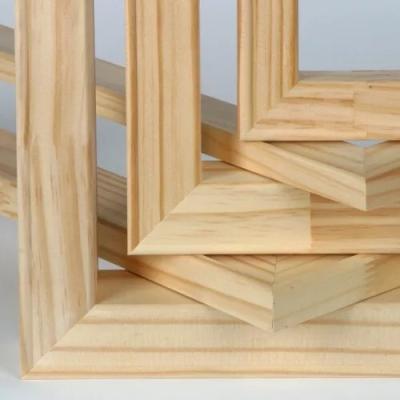 China Bulk Customize Size Canvas Stretcher Bars Wood Frame For Canvas Stretching for sale