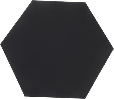 China 30x30cm Hexagon Black Canvas Boards Matte Finish For Artists Painting for sale
