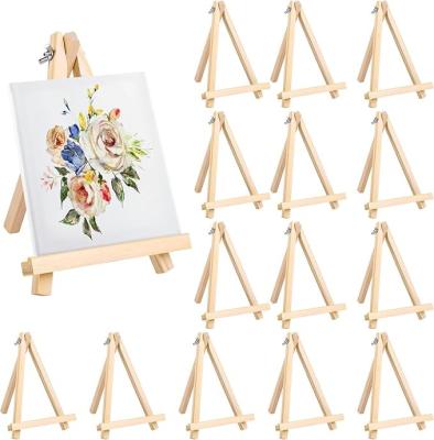 China 9.5 Inch Natural Wooden Easel Stand For Painting , Foldable A Shaped Wooden Art Easel for sale