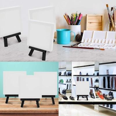 China Small black wooden easel stand A Frame tripod stand Holder For Canvases Photos for sale
