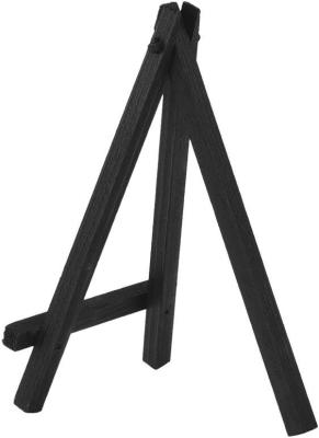 China 5 Inch Black A Frame Wooden Tripod Art Easel For Small Canvases Cards Photos Notices for sale