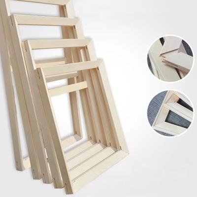 China Bulk Customize Size Art Stretcher Frames Custom Made Stretcher Bars For Decoration for sale