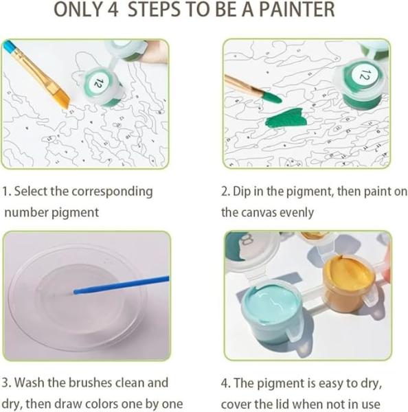 Quality Framed Canvas Paint By Numbers Kits For Adults And Beginners Home Decor for sale