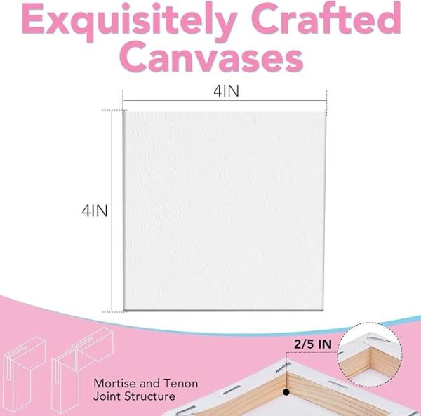 Quality Customize Size Blank Mini Stretched Cotton Linen Canvas Board For Painting Art for sale