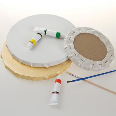 중국 30cm 원형 뻗은 면화 캔버스판 판매용