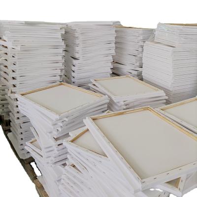 China 16x20 pulgadas de madera de pino estirado tela de algodón para pintura acrílica al aceite en venta