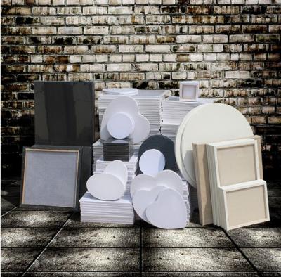 중국 오일 페인팅 및 친환경 용해성 라텍스 UV 잉크 지원을위한 매트 피니쉬와 함께 사용자 정의 크기 100% 면 뻗은 캔버스 보드 판매용