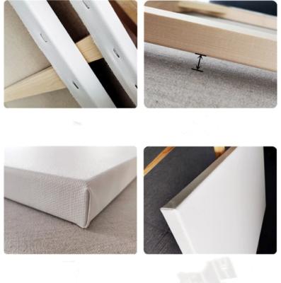China Grootschalig gestreken canvasbord met matte afwerking van 380+/-50 dikte voor olieverf op maat Te koop