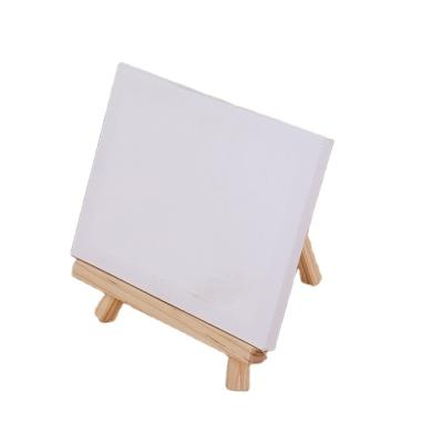 China Kids Mini Easel and Art Canvas Set Canvas 10x10cm for sale