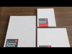 Pre Primed Blank Canvas Panels Art Supplies Cradled 100% Cotton Paint Canvas Boards