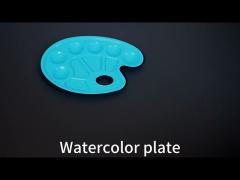 Customized Color Art Painting Tools Molded Plastic Paint Palette Tray Pallets