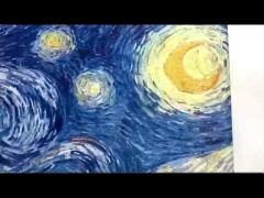 Print Of Van Gogh Oil Paintings Framed Canvas Wall Art Starry Night Style
