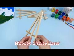 OEM A Frame Wooden Easel For Painting , Portable Art Display Easel Canvas Holder
