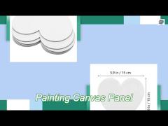 3mm Thickness Heart Shape Canvas Board Panels For Students And Professional Artists