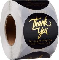 Quality Professional Custom Gold Foil Stamping Embossed Printed Label Sticker Waterproof for sale