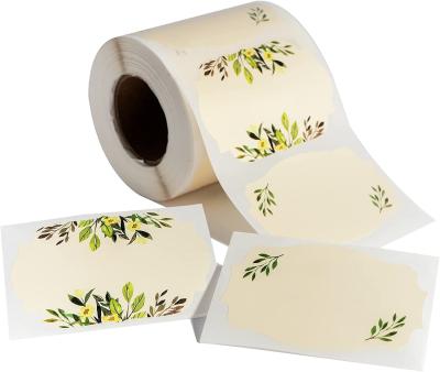 China Free Sample Waterproof Stickers Die Cut Label Self Adhesive Bottle Jar Vinyl Roll Cosmetics Packaging Labels Food Stickers for sale