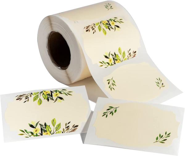 Quality Free Sample Waterproof Stickers Die Cut Label Self Adhesive Bottle Jar Vinyl Roll Cosmetics Packaging Labels Food Stickers for sale
