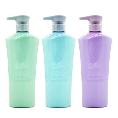 China Free Sample 600ml Custom Shower Gel Body Wash Packaging PET Plastic Hair Shampoo Conditioner Lotion Bottles with Pump Sprayer for sale