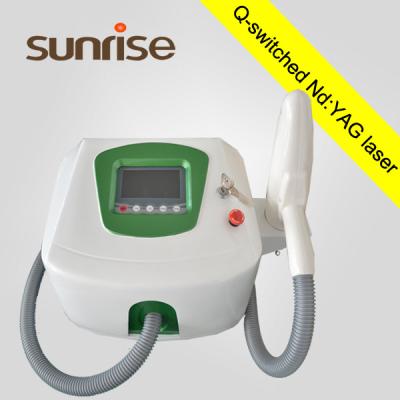 China Touch screen portable laser tattoo removal/ Q switched nd yag laser tattoo removal machine for sale
