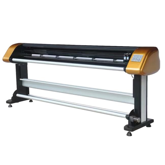 Industrial plotter in operation