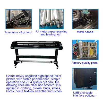 China Trazador de corte CAD de prendas de vestir de 100 kg Trazador de inyección de tinta vertical para impresora de papel en venta