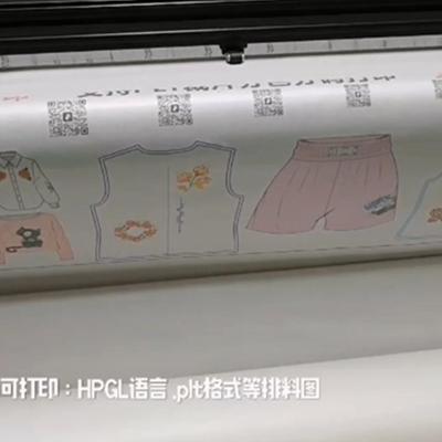 China Full Color Printing Refillable Continuous System Garment Pattern Plotter 6 Color for sale