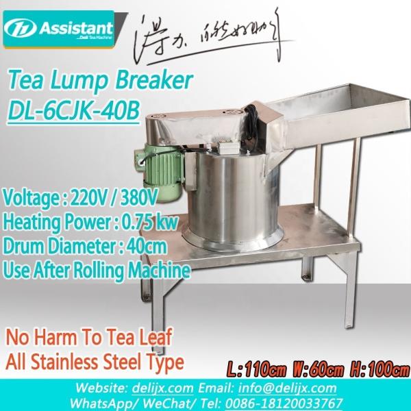 Quality Small Green Tea Processing Tea Leaf Rolled Tea Clumps Breaker Machine DL-6CJK for sale