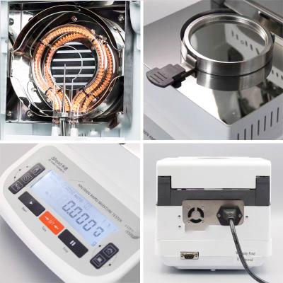 China Plastic Portable Halogen Moisture Analyzer 310*205*200 mm Dimension for 120g Capacity for sale