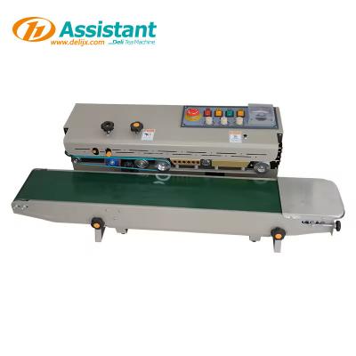 China Elektrische DL-6CFR-900 automatische zakverzegelingsapparaat met datumprinter voor papieren zakjes en filmzakken Te koop