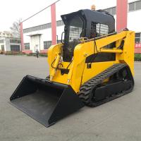China 55kw Mini Small Skid Steer Loader With Cabin Crawler Skid Steer Loader for sale