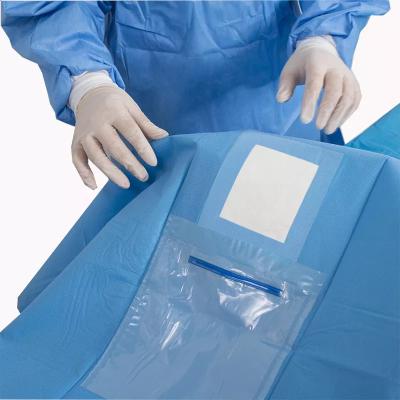 China Ophthalmic Surgical Drape With Hole Operation Incise Drape for sale