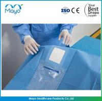 China Blue SMS PP Ophthalmic Drape With Pouch Fluid Collection for sale