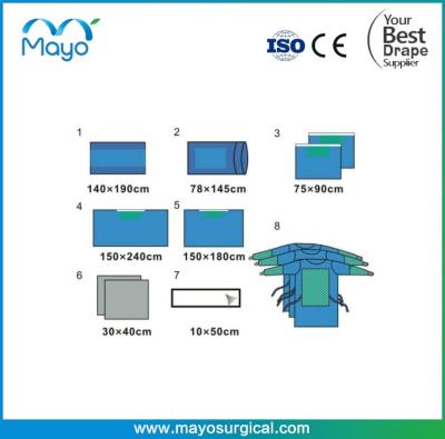 Cina OR Drape Disposable Sterile Universal Surgical Pack Con Abito in vendita