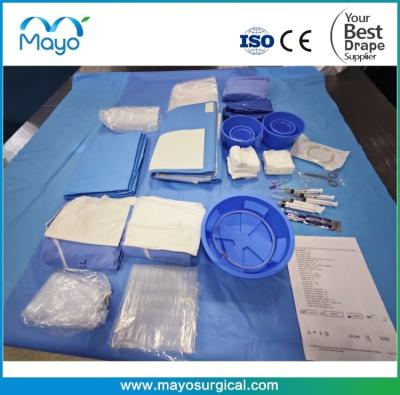 China Pacote de procedimento de laboratório de cateterismo Pacote de angiografia com buraco femoral e radial à venda
