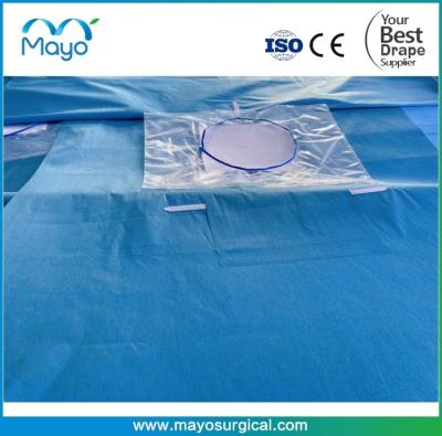 Cina Materiale rinforzato per la cirurgia sterile, tende per sezioni C con pellicola incisiva 3M in vendita