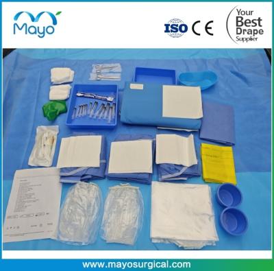 China Sterile Angiography Drape Pack Nonwoven Blue 3-Year Shelf Life for sale