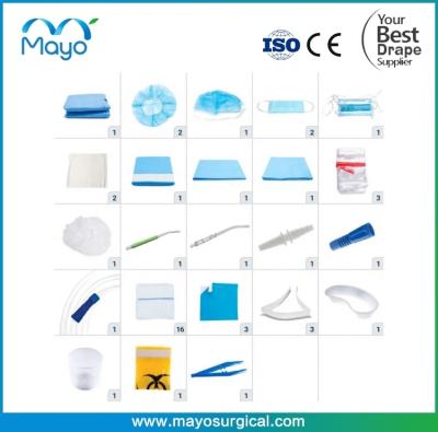 China Single Use Dental Disposable Manual CE Certified Class II Model Dental Procedure Drape Kit for sale
