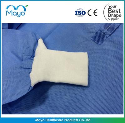 Cina Gli abiti chirurgici sterili il XL XXL di EO hanno tricottato il verde blu dell'abito del polsino in vendita