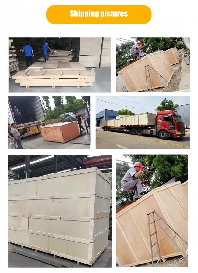 Properly packaged machine ready for shipment