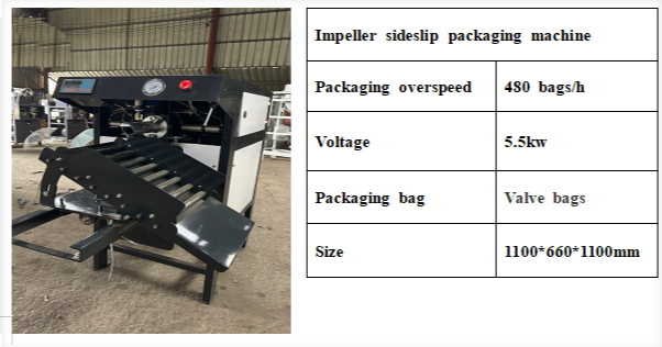 Ultrasonic packaging machine side view