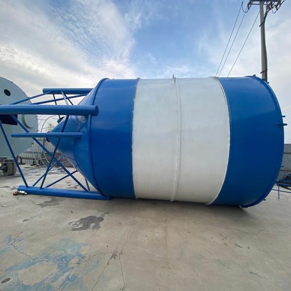 Quality 100 Tonnes Cement Storage Tank 80 Ton Concrete Plant Silo White Blue for sale