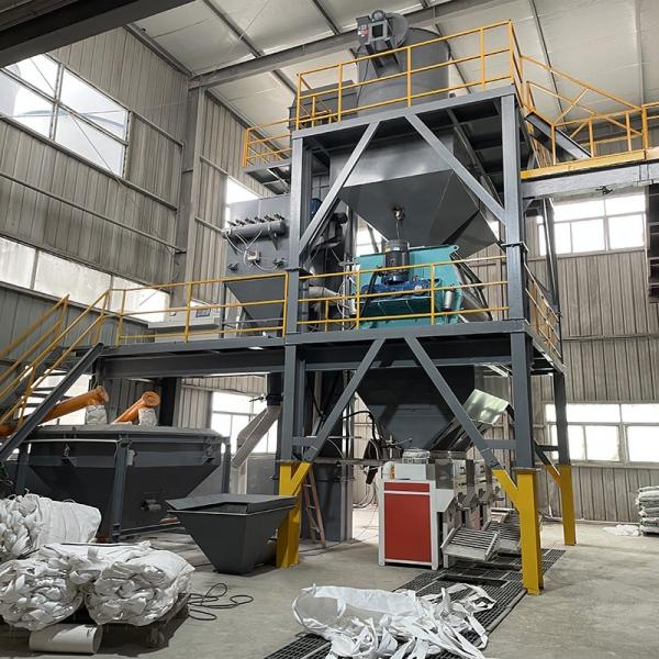 Quality Semi-automatic Pre-mixed Floor Decorative Mortar Supplier of Leveling Coating Production Line for sale