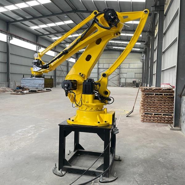 Quality 360 Rotation Robotic Arm Palletizer 380V Automatic Palletizer Machine for sale