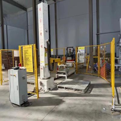 China Industrial Single Column Robot Stacker Palletizer Stacking Machine PALLETIZING ROBOT WITH GRANK ARM for Carton/case/box/bag for sale